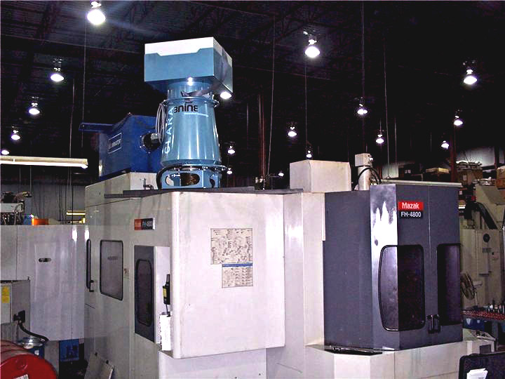 The 3nine oil mist eliminator Clara installed on a Mazak FH4800 ...