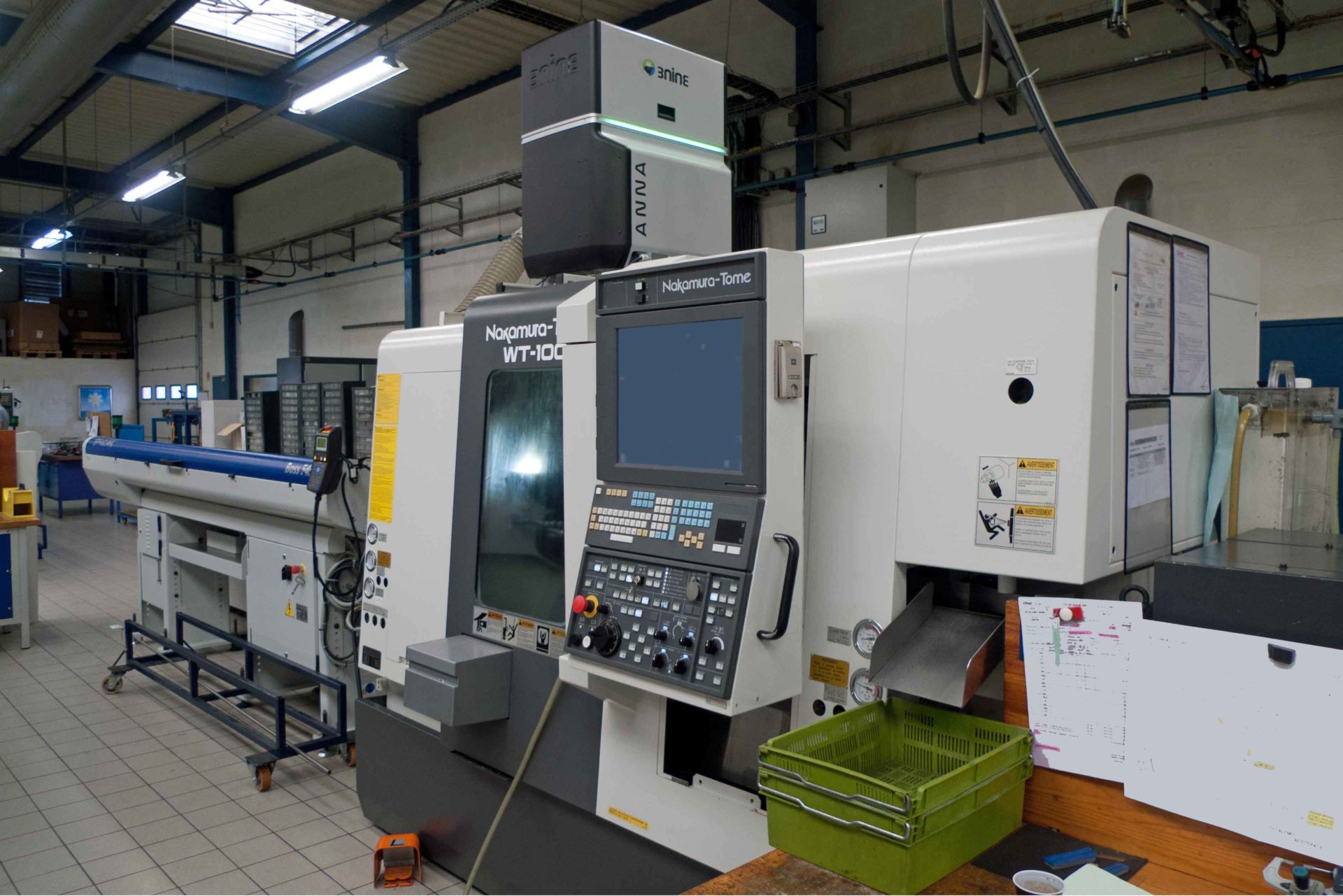 The 3nine oil mist eliminator Anna 600 installed on a Nakamura WT-100 ...