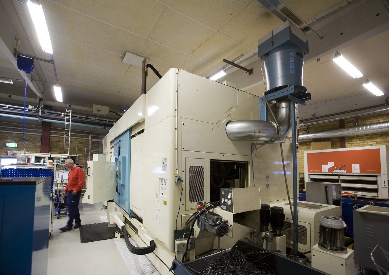 A 3nine Emma oil mist eliminator installed on a Nakamura Tome CNC ...